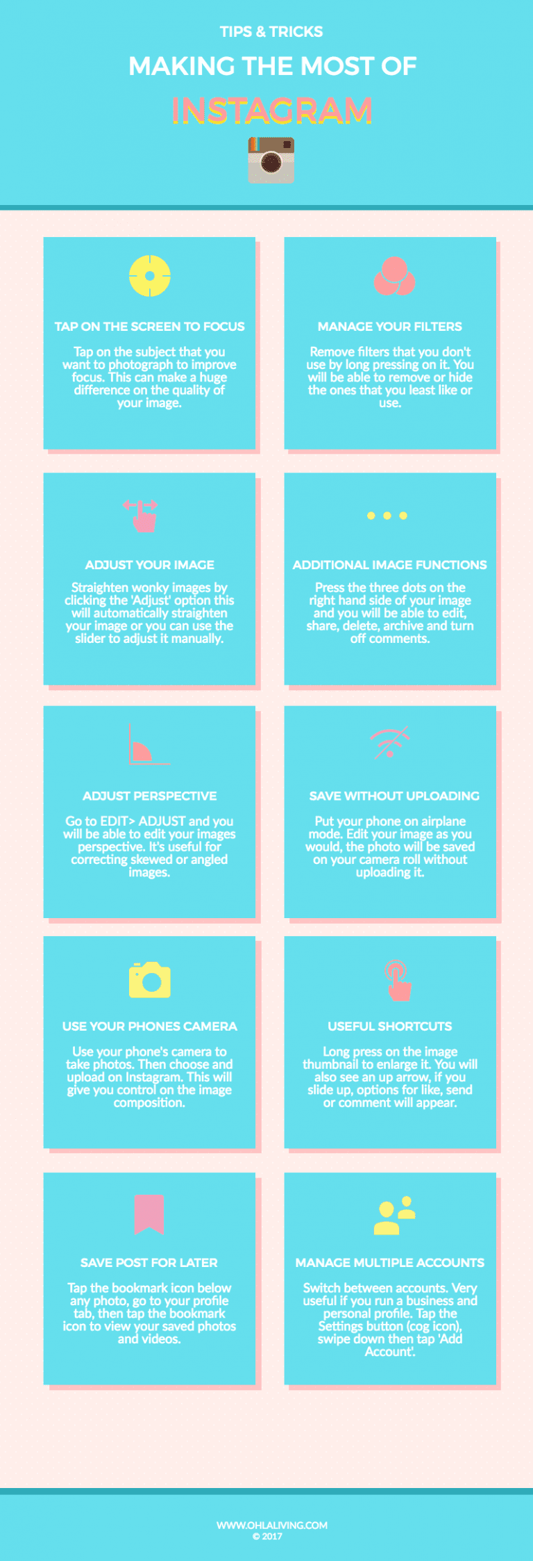 Infographic: [Tips & Tricks] Making The Most Of Instagram - Ohla Living ...