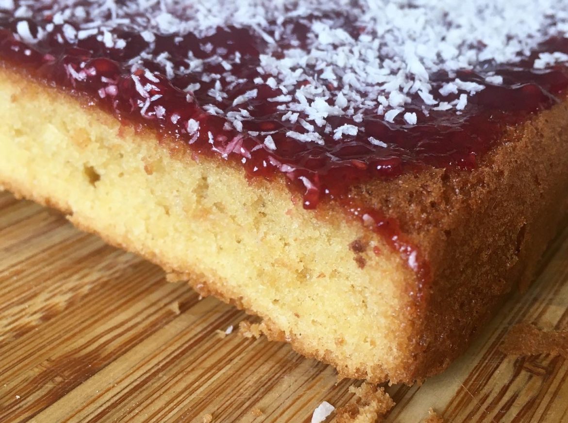 Delicious Traditional School Jam and Coconut Tray Bake | Baking With ...